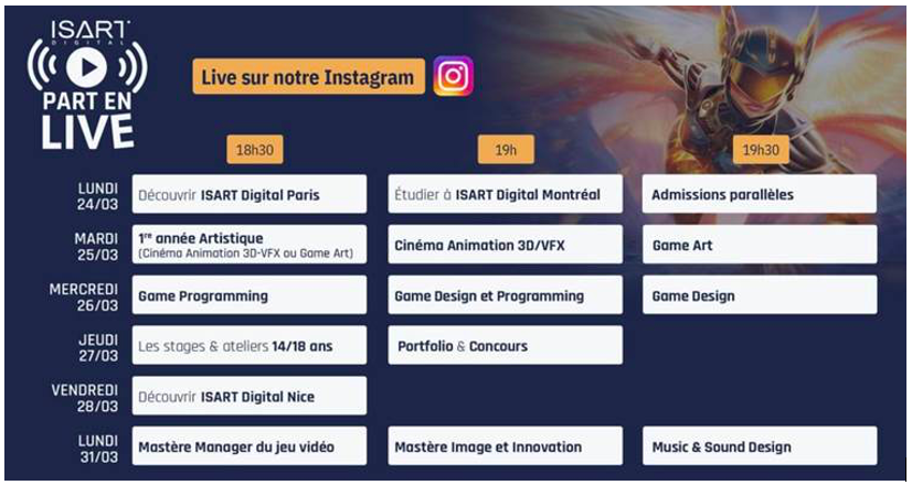 ISART PART EN LIVE : ÉDITION 2025 ! – RECA Animation